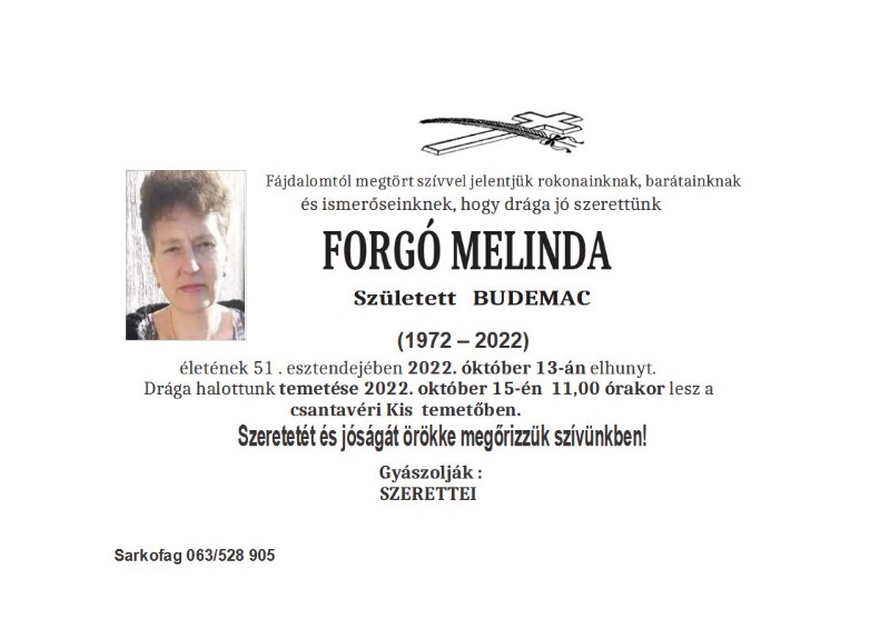 Posmrtnice - SARKOFAG SUBOTICA