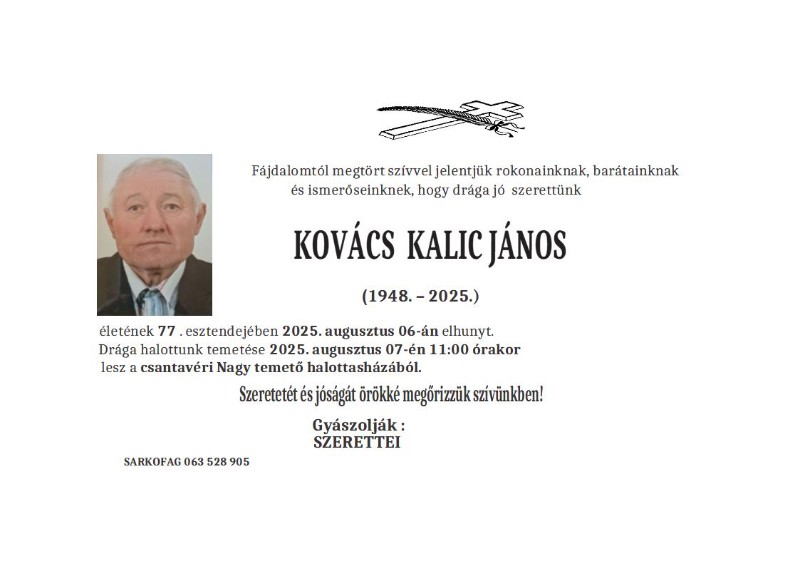 Posmrtnice - SARKOFAG SUBOTICA